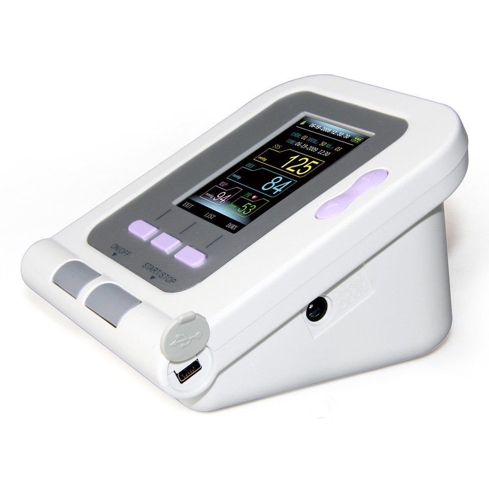 CONTEC-08A Digital Blood Pressure Monitor Upper Arm BP Cuffs+SW Adult ...