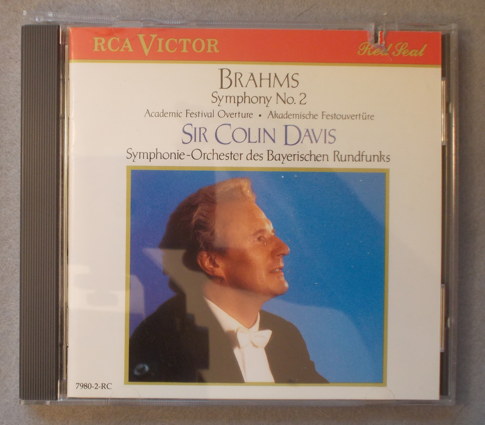BRAHMS SYMPHONY NO. 2 Sir Colin Davis ORCHESTER DES BAYERISCHEN ...