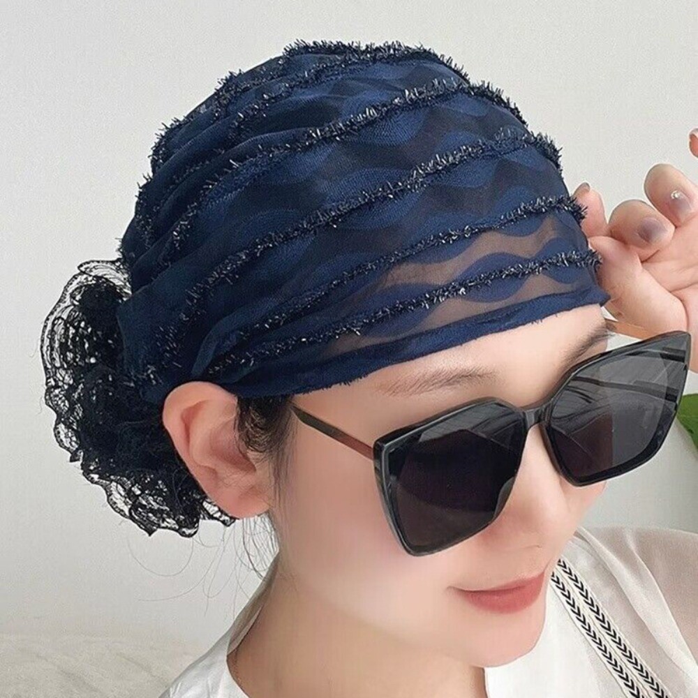 Trendy Headband Cap Lace Embroider Headwear Hot Sale Chemo Hat Women | eBay