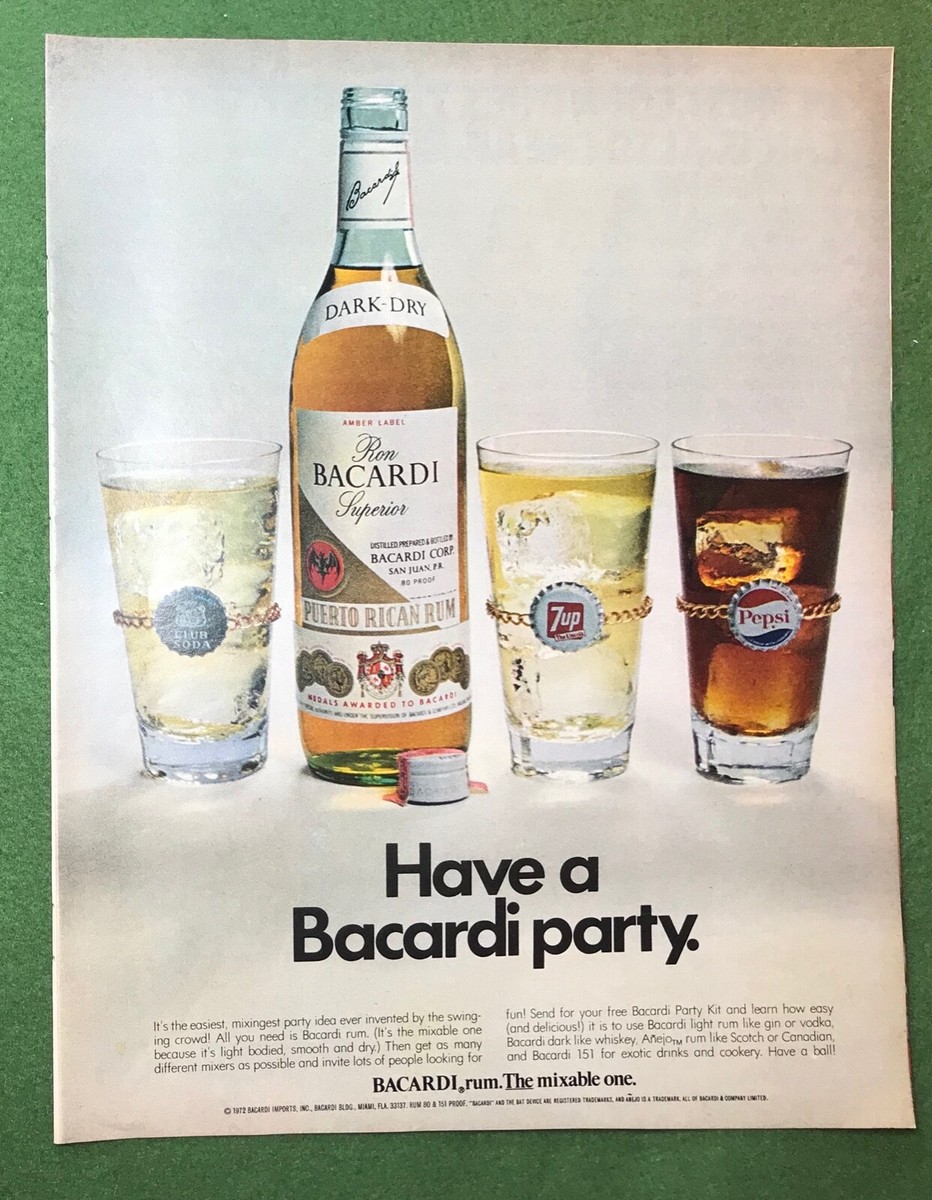 Bacardi Magazine Ad