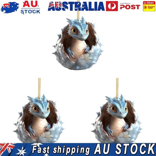 Christmas Baby Dragon Tree Hanging Ornaments Acrylic Party Favors (A ...