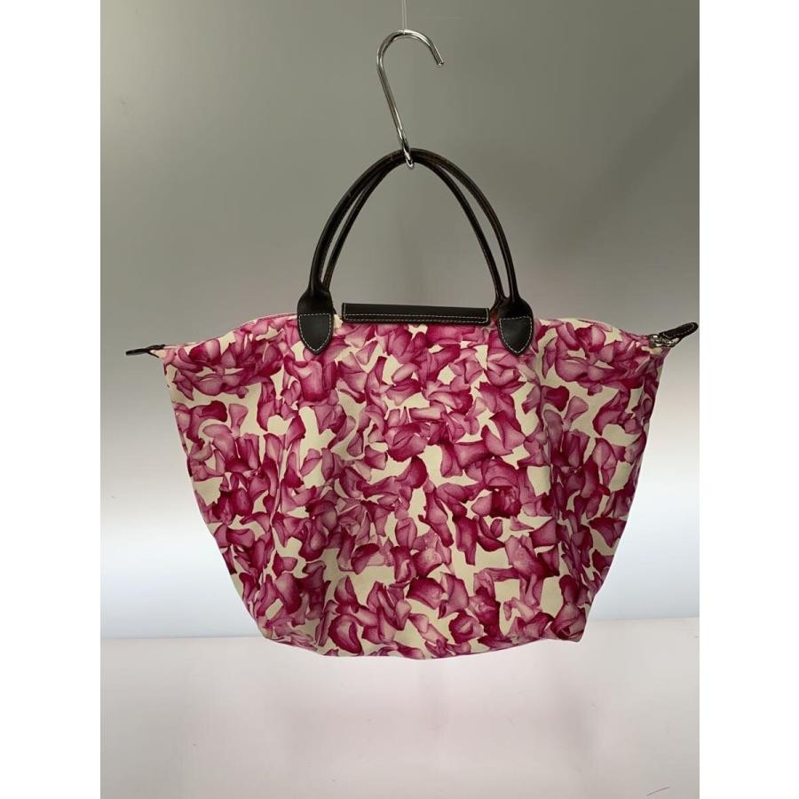 Longchamp Flower Print Tote Bag Pink Zipper Closure Women Authentic | eBay