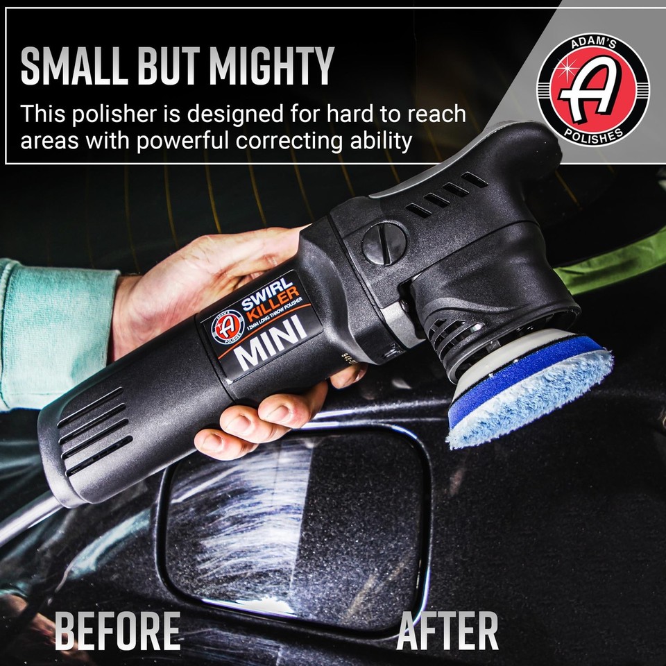 Adam's Polishes Swirl Killer 12mm Polisher - Orbital Polishing Paint ...