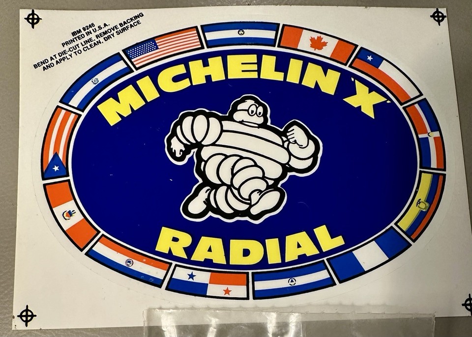 Vintage Michelin Man Lot - Keychain NIP & Michelin X Radial Decal New ...