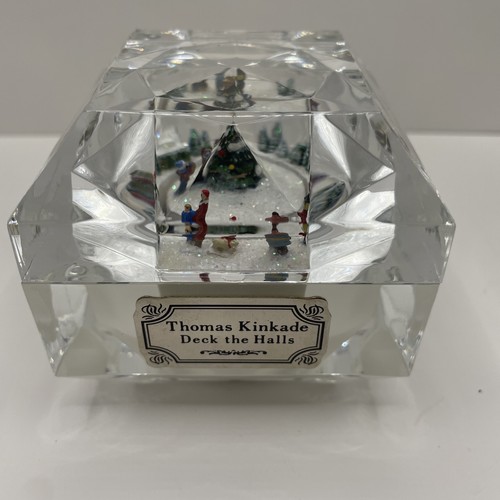 Thomas Kinkade DECK THE HALLS Music Box Collection Best Loved CHRISTMAS ...