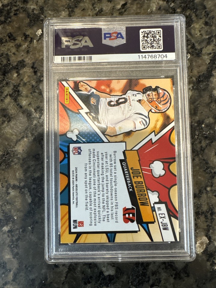2024 Panini Absolute - Explosive Joe Burrow #EX-JBW PSA 9 | eBay