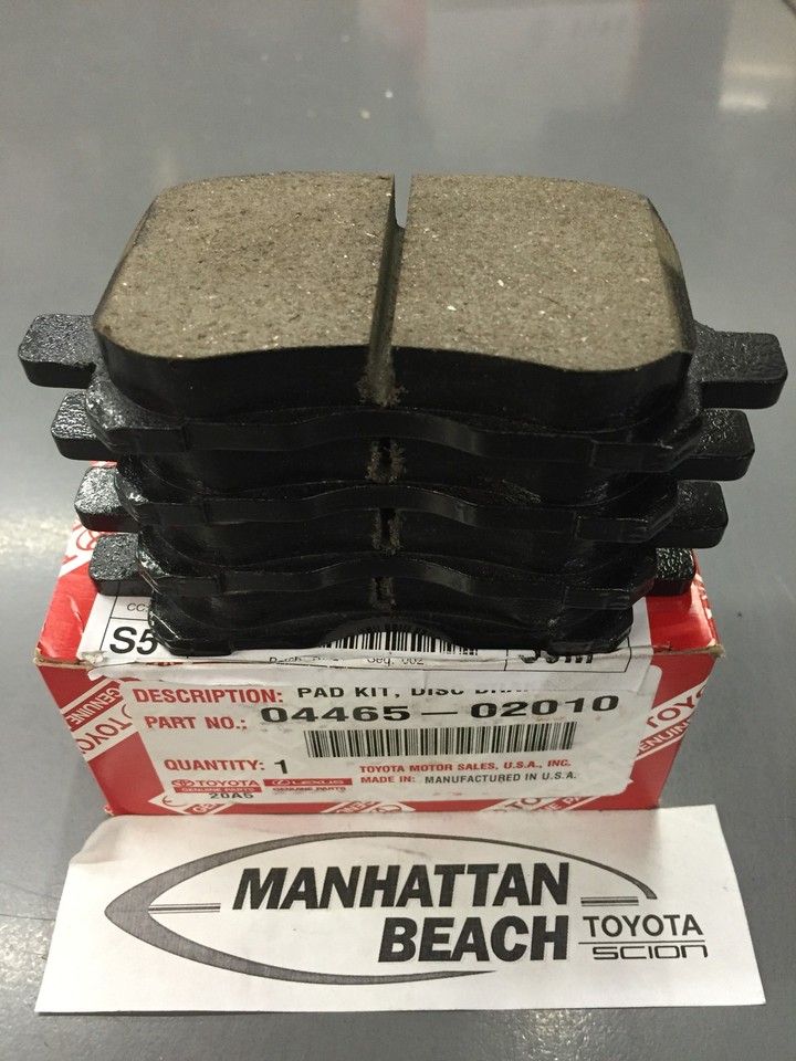 1999-2002 COROLLA WITH/ABS Front Brake Pads Genuine Toyota OEM 04465 ...
