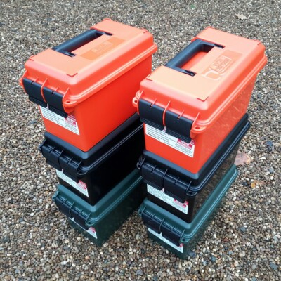 EMPTY AMMO BOX MTM CASE-GARD AC50 Caliber Plastic Field Box Storage Box ...