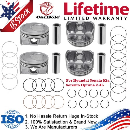 23040-2G500 Piston & Ring Kit For 2011-13 Hyundai Sonata Kia Sorento ...