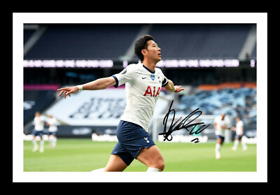 SON HEUNG MIN - TOTTENHAM HOTSPUR AUTOGRAPHED SIGNED & FRAMED PHOTO ...