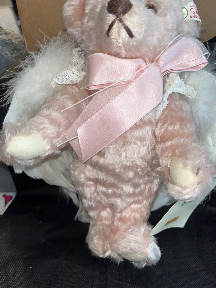 Steiff 1999 Angel Bear Evangeline Pink 652226 FAO Schwarz Ltd 390/1500 ...