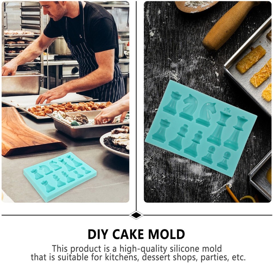 Baking Cake Mold Silicone Mold Creative Chess Shape Cake Mold Random ...