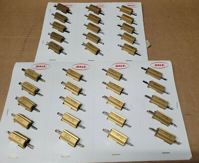 Dale .1 Ohm 25W 1% RH-25 Wirewound Power Resistor w Heat Sink Axial ...