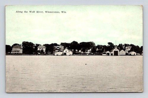 Winneconne Wisconsin Along The Wolf River Early Litho Postcard | eBay