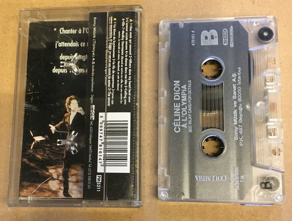 CELINE DION - A L'OLYMPIA (1994) CASSETTE MADE IN TURKEY | eBay