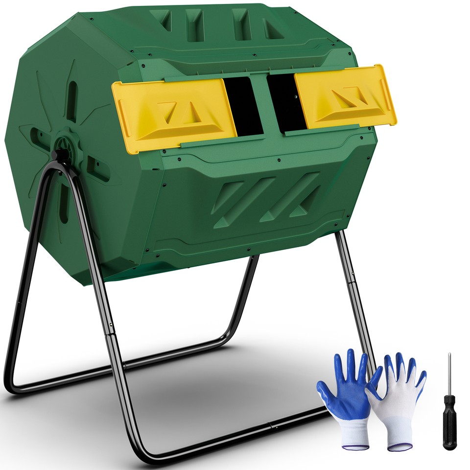 Compost Bin Kitchen Garden Waste Bin Composter Tumbler 18.5/37/43/80 ...
