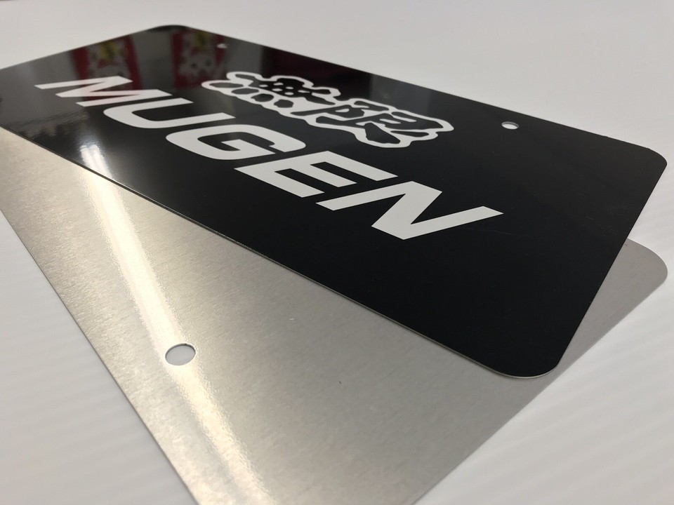 Mugen Power License Plate (Black) S2000, CRX, EG6, TYPE R, NSX, EK9 | eBay