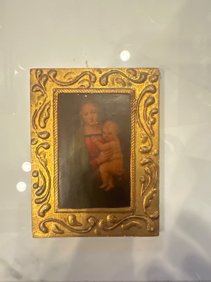 Vtg Grand Duca Raphael Pitti Palace FLORENCE ART Triptych Religious ...