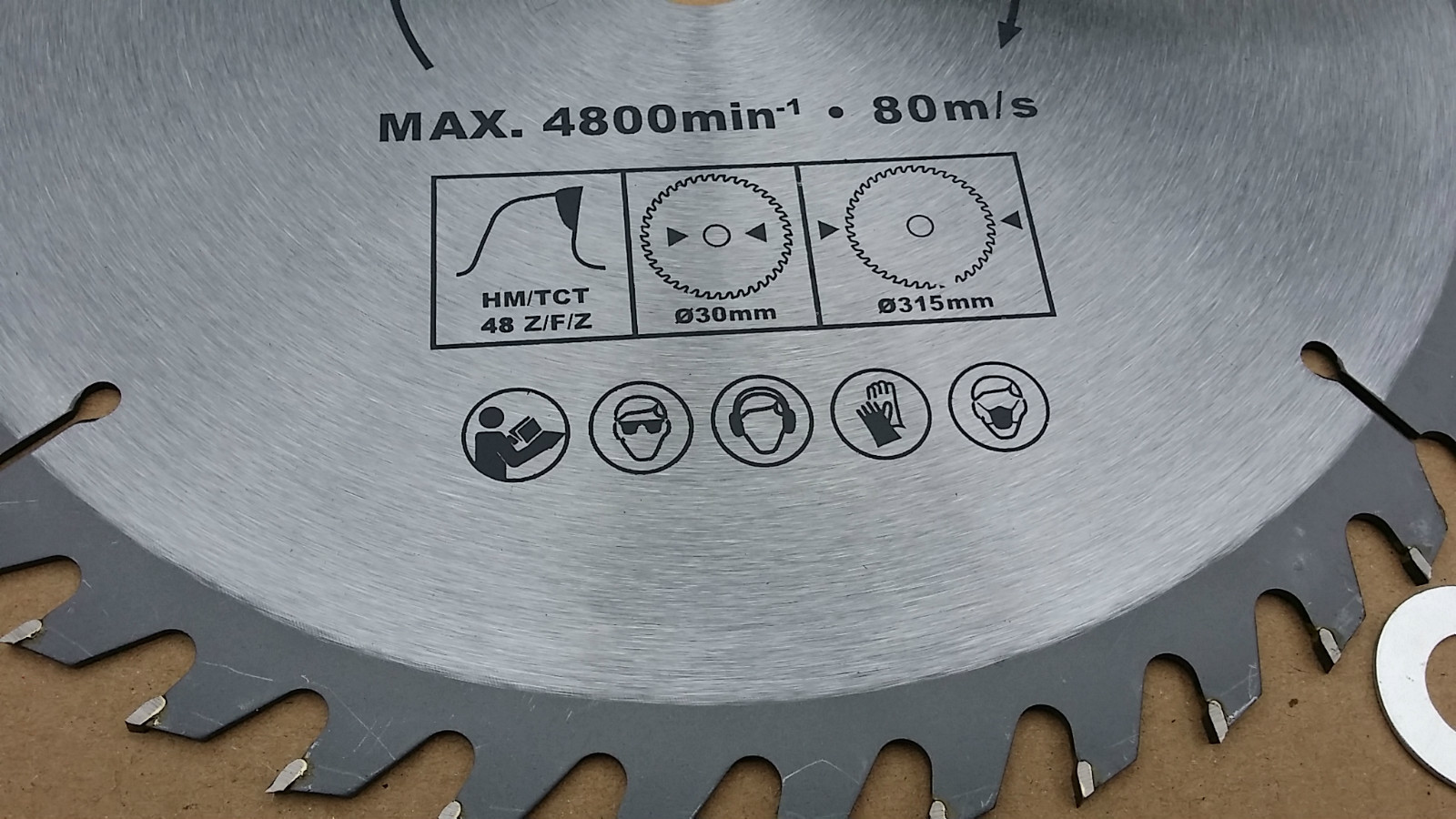 1PC TCT Table Saw Drop Saw Compound Mitre Saw Blade 315mm 48T Bore 30/ ...