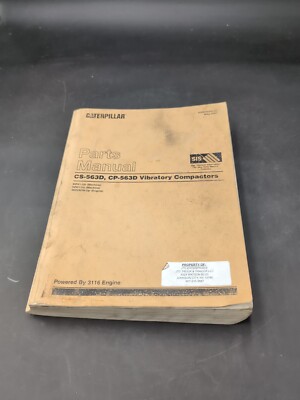 CAT Caterpillar CS-563D CP-563D Compactors Parts Manual Catalog | eBay