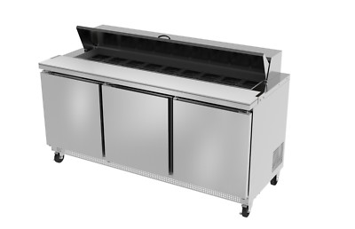 Ultra Cool 3 Doors 72" Sandwich Prep Table Cooler All Stainless 2+3 YRS ...