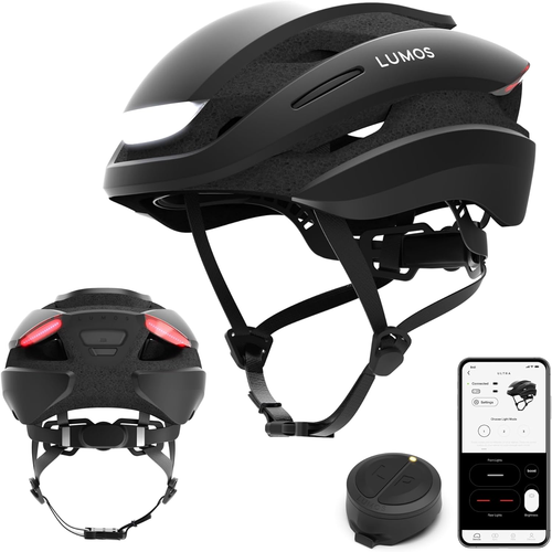 Lumos Ultra Smart Bike Helmet | Customizable Front and Back LED Lights ...