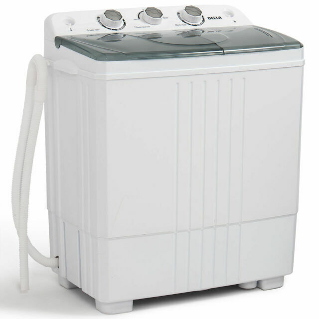 Della 048-GM-48215 Portable Washing Machine - 11lb Capacity, White for ...