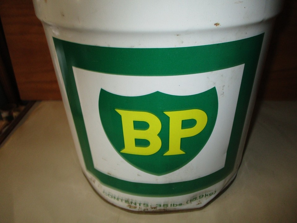 Vintage BP British Petroleum 35LB Grease Pail Bucket ENERGREASE Canada ...