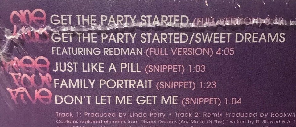 Pink: P!nk: Missundaztood Snippet Sampler PROMO Music CD ARPCD-5069 | eBay