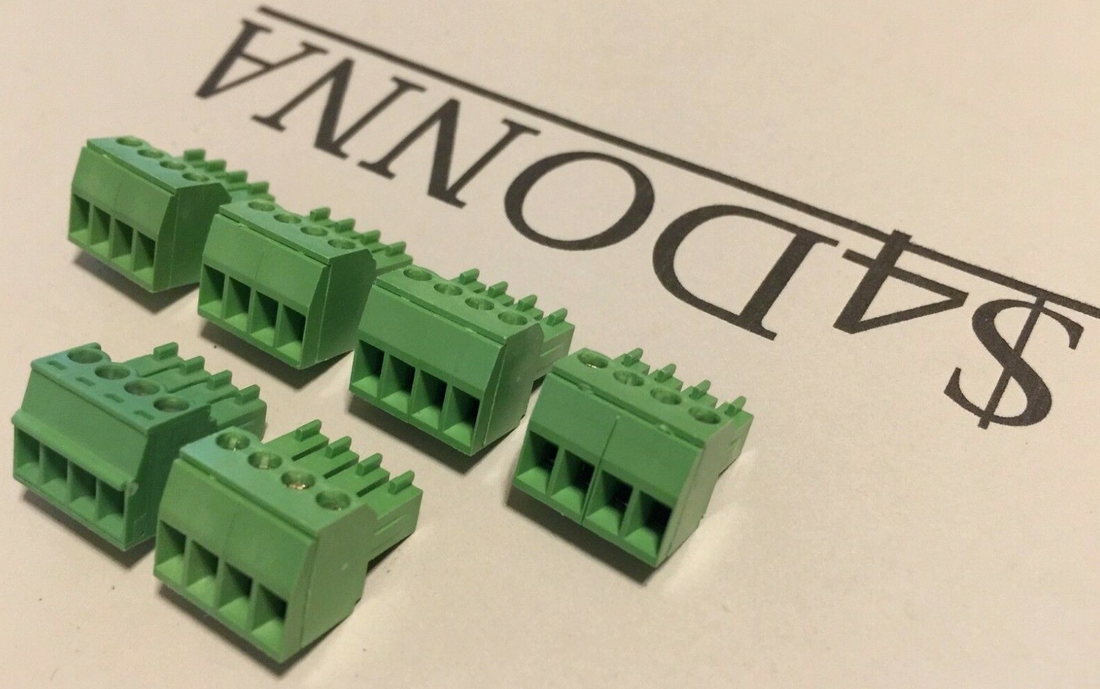 Crestron 6pc 4-Pin 3.5mm Phoenix connector captive screw wire blocks ...