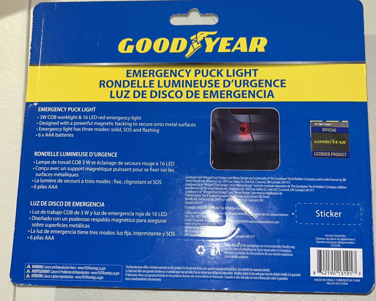 - Goodyear emergency puck light GY3191 for sale online | eBay
