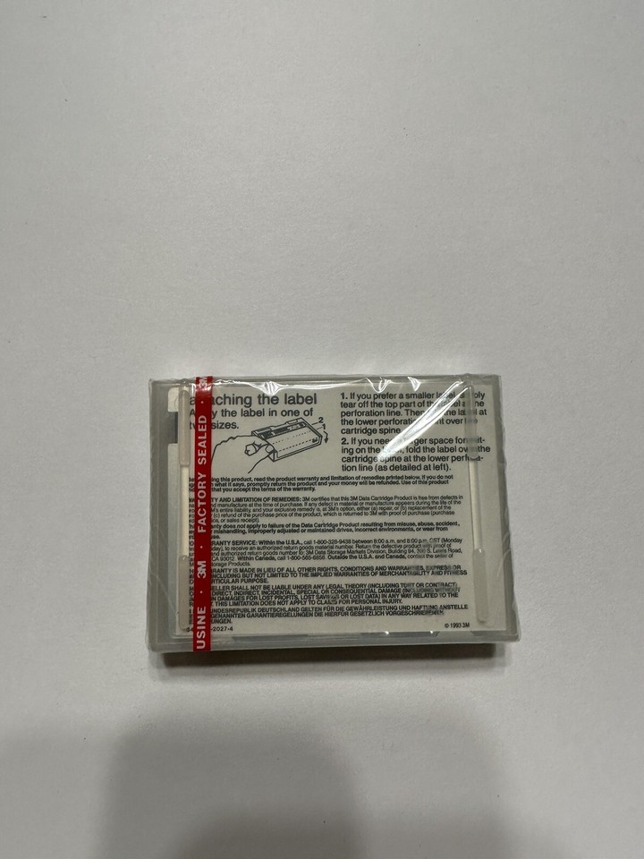 3M DC 2120 Mini Data Cartridge 120 Mbytes NEW SEALED | eBay