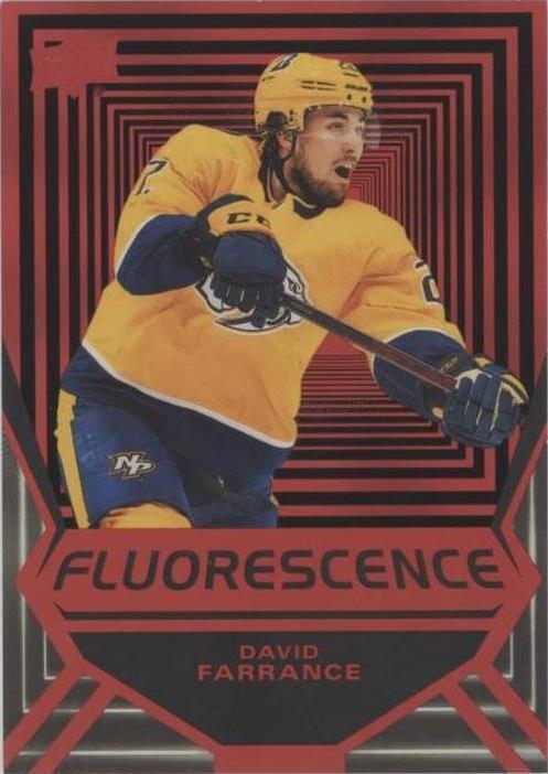 2021-22 Upper Deck Series 2 - Fluorescence David Farrance #FL-34 Red ...
