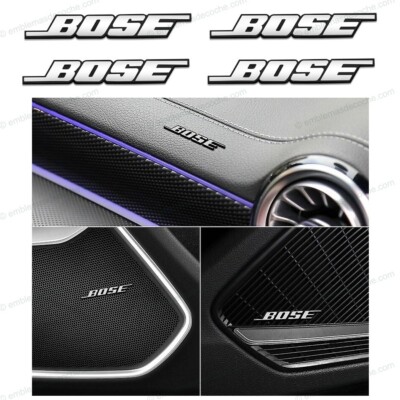 4x Bose Logo 3D Emblem Decal/Sticker for Motorcycle Car Vehicle Audio ...