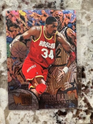 1995-96 FLEER METAL CARD HOUSTON ROCKETS HAKEEM OLAJUWON #40 | eBay