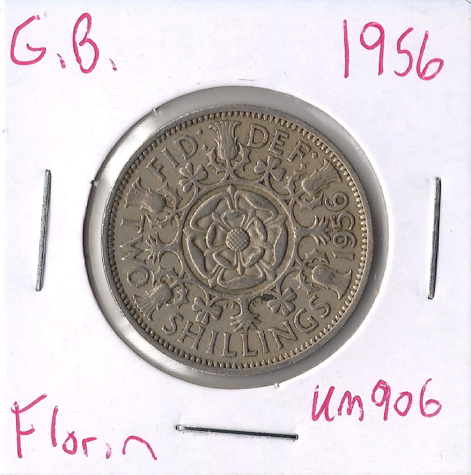 Coin Great Britain Florin 1956 KM906, Elizabeth II | eBay