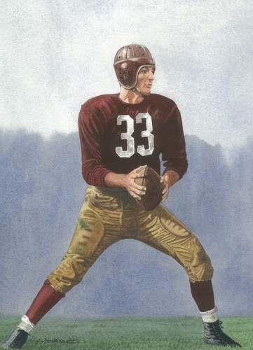 SAMMY BAUGH WASHINGTON REDSKINS ART PRINT | eBay