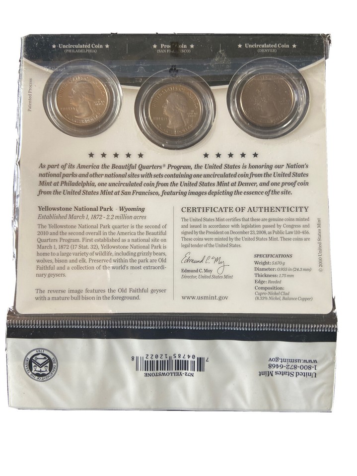 United States Mint America The Beautiful Quarters Three Coin Set ...