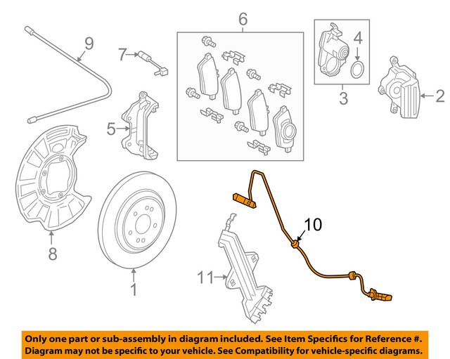 MERCEDES OEM ABS Anti-lock Brakes-Rear Speed Sensor 2229050006 | eBay
