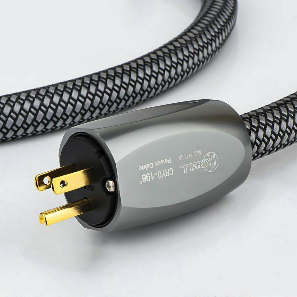 Audiophile HiFi Audio Power Cable US AC Power Cord Speaker Amplifier ...
