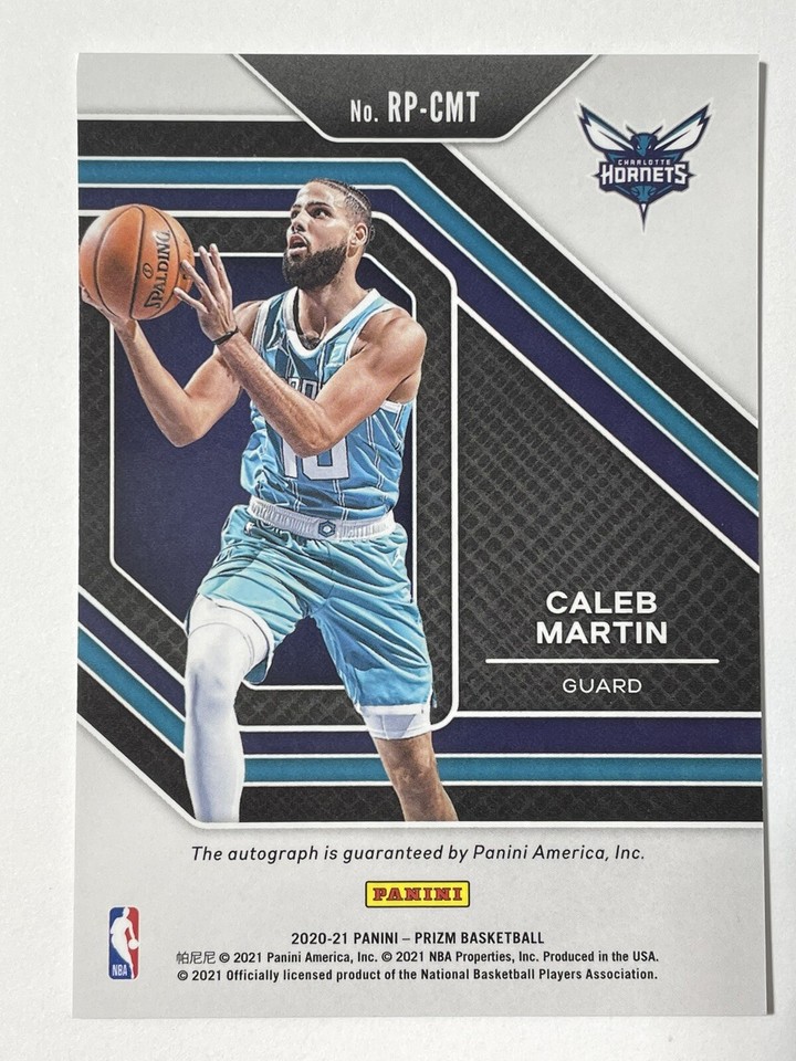 2020-21 Panini Prizm Basketball Caleb Martin Auto RC Rookie Penmanship ...