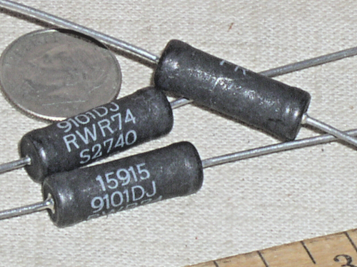 3 WIREWOUND RWR RWR74S RWR74S2740FR MIL MILITARY RESISTOR 274 OHM 5W 1% ...
