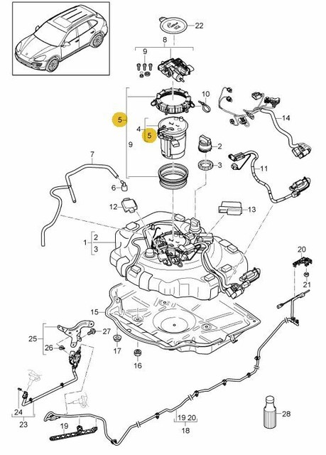 Genuine Porsche Cayenne 92a Repair Set 95811390102 for sale online | eBay