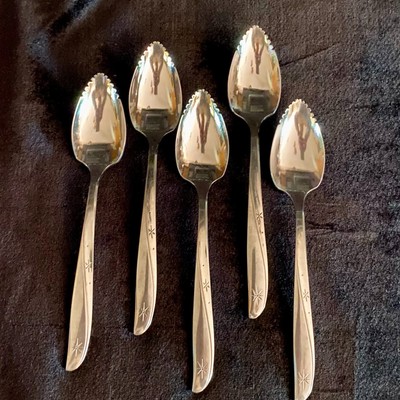 Oneida Community Stainless - Atomic Twin Star - 6" Grapefruit Spoons ...