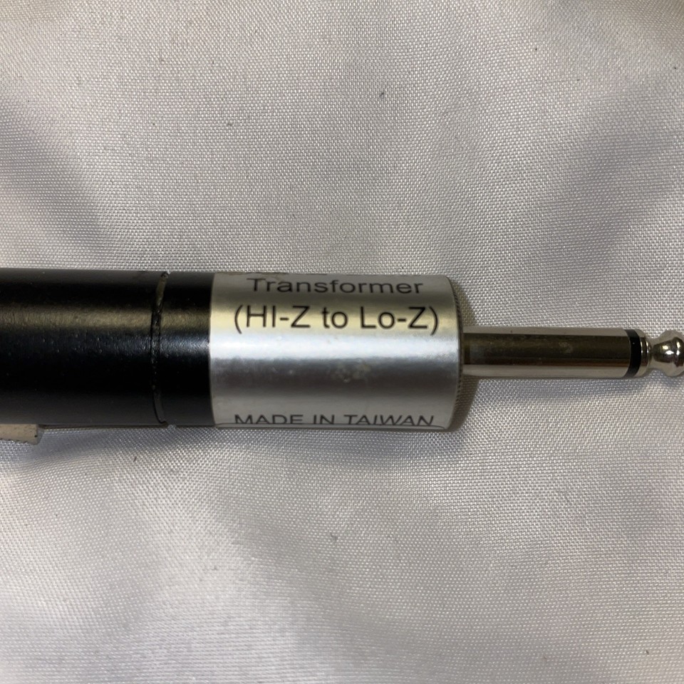 Hosa MIT-435 Impedance Transformer XLR3F to 1/4 TS Adapter Hi-Z ...