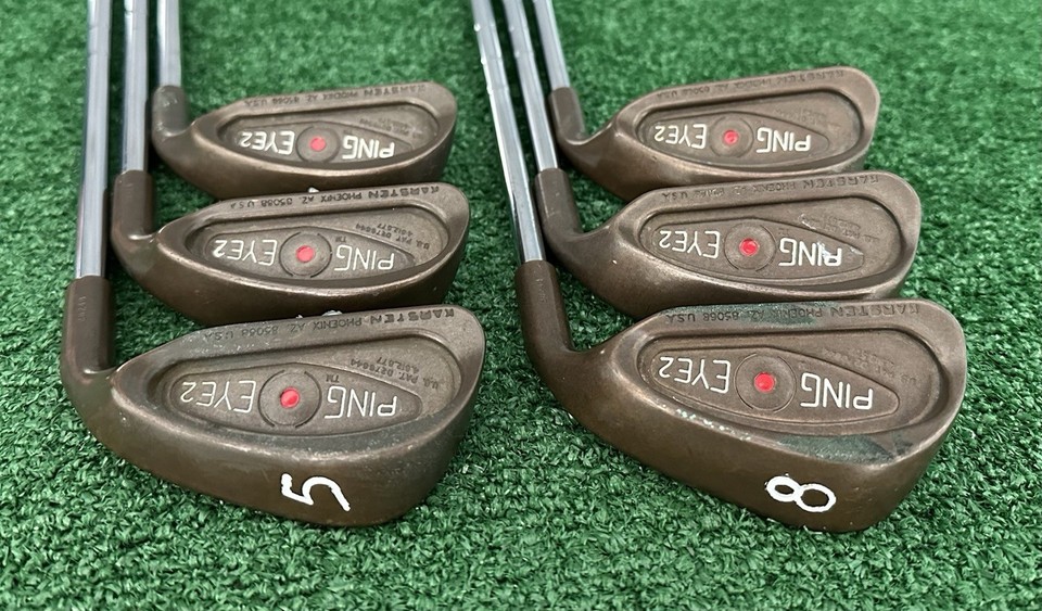 PING EYE 2 BeCu Iron Set 5-PW Red Dot, Stiff ZZ-LITE Steel, Men's Right ...