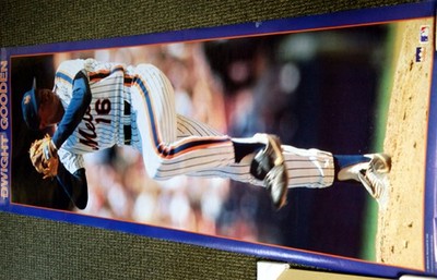 DWIGHT GOODEN 1988 New York Mets 26x75 DOOR-SIZED Vintage Starline ...