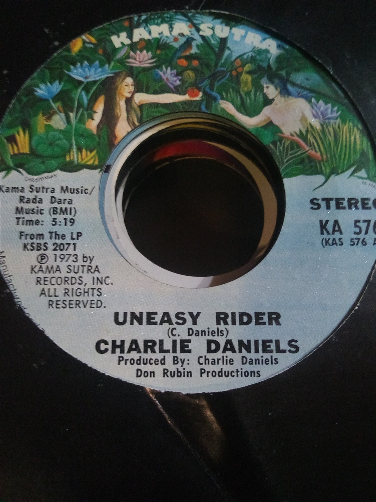 Charlie Daniels, Uneasy Rider ~ 1973 Kama Sutra 45 +sleeve | eBay