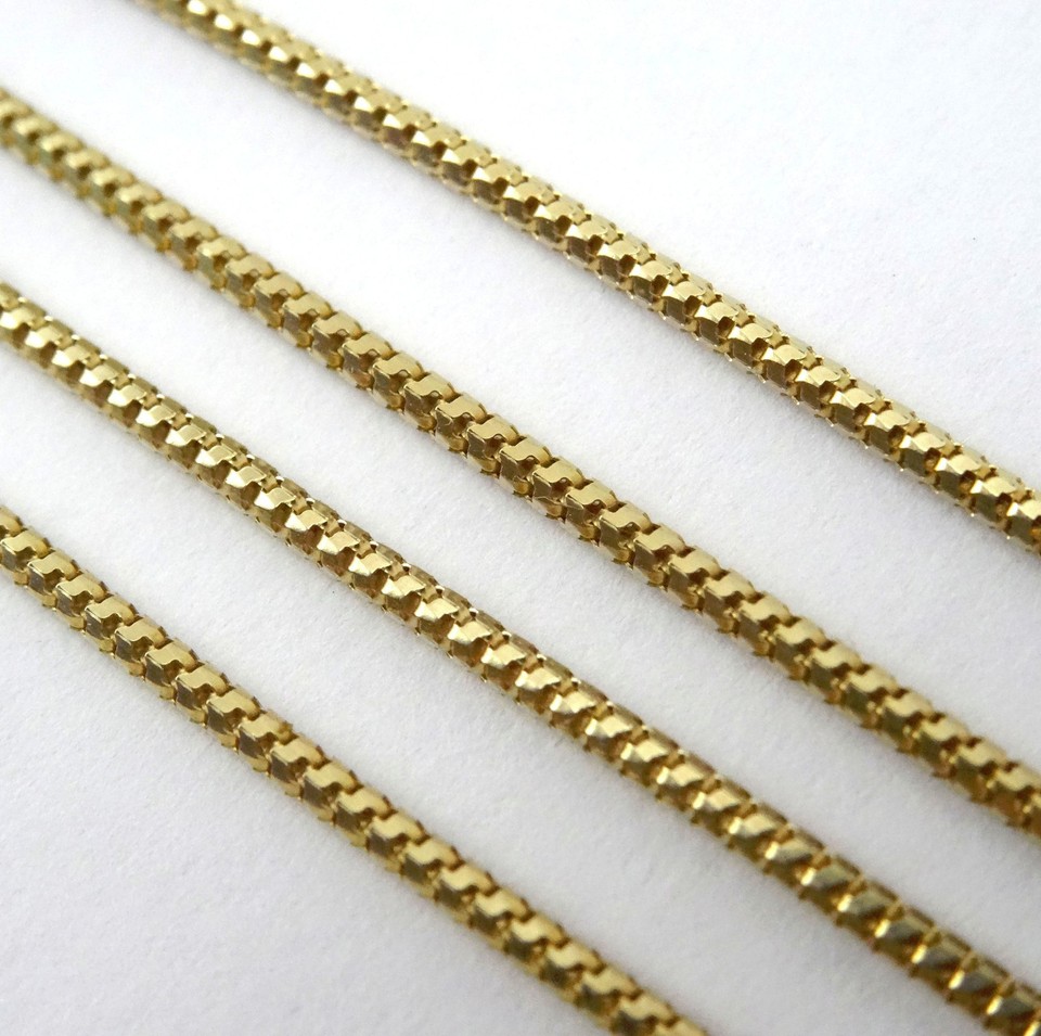 14K Hexagon Link Chain Yellow Gold 18”, N1 | eBay