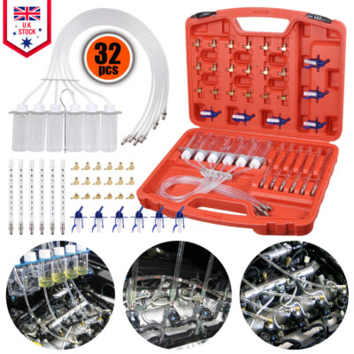 Cylinder Diesel Fuel Injector Tester Flow Meter Adaptor Common Rail ...